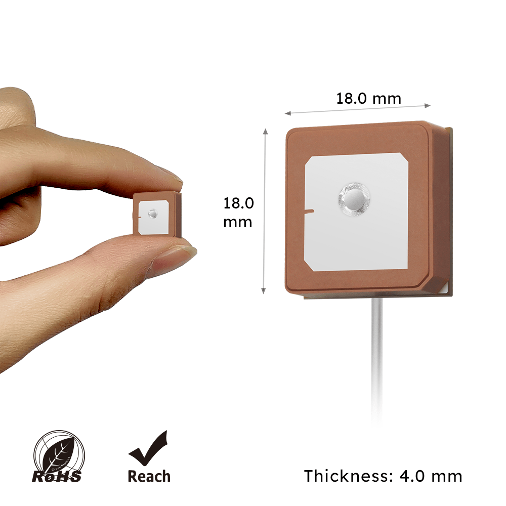 Active GPS Antenna | Ceramic Patch | 1550-1605 MHz