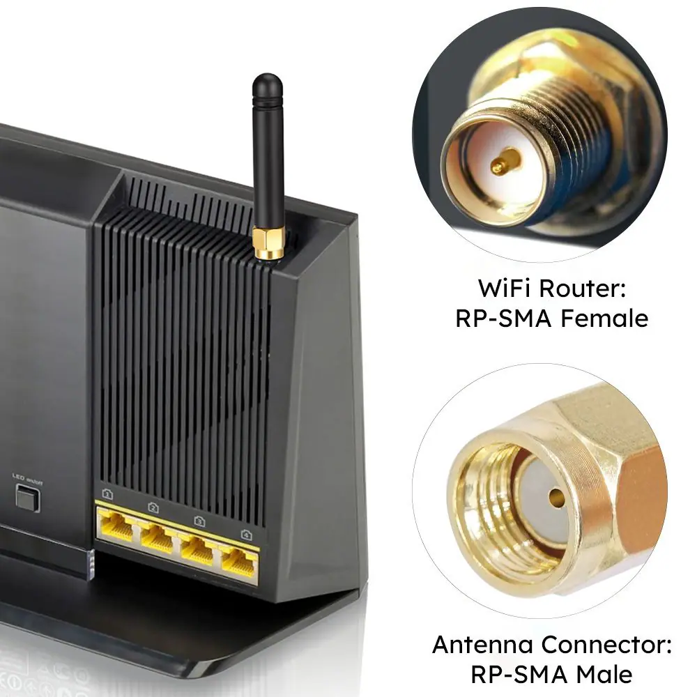 2.4G WiFi Bluetooth Antenna | Mini Straight Rubber | High Gain