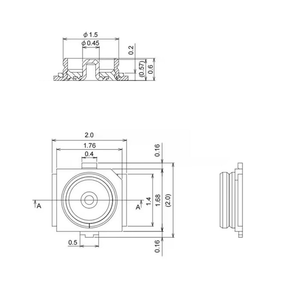 U.FL/IPEX/MHF 4 Male RF Receptacle Connector SMD PCB Mount – ABOOSTY ...