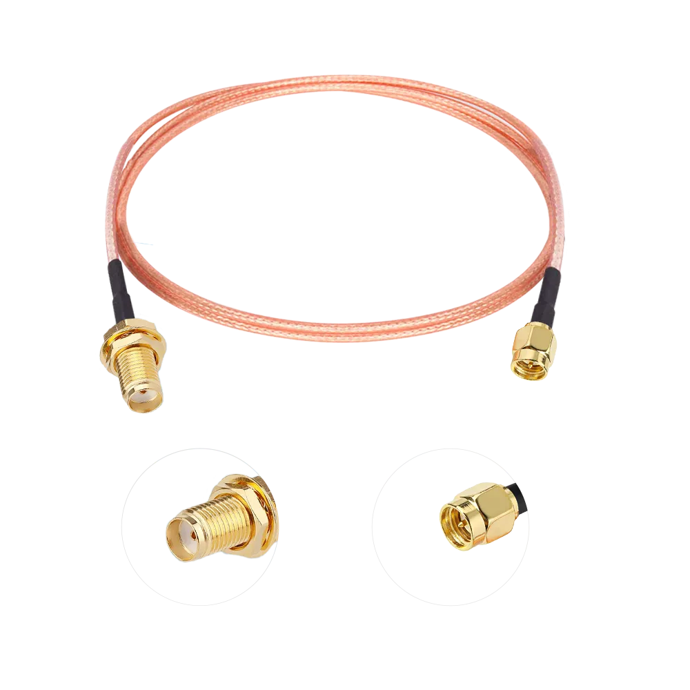 SMA(M) to SMA(F) RG-316 Cable | Customizable & Bulk Orders